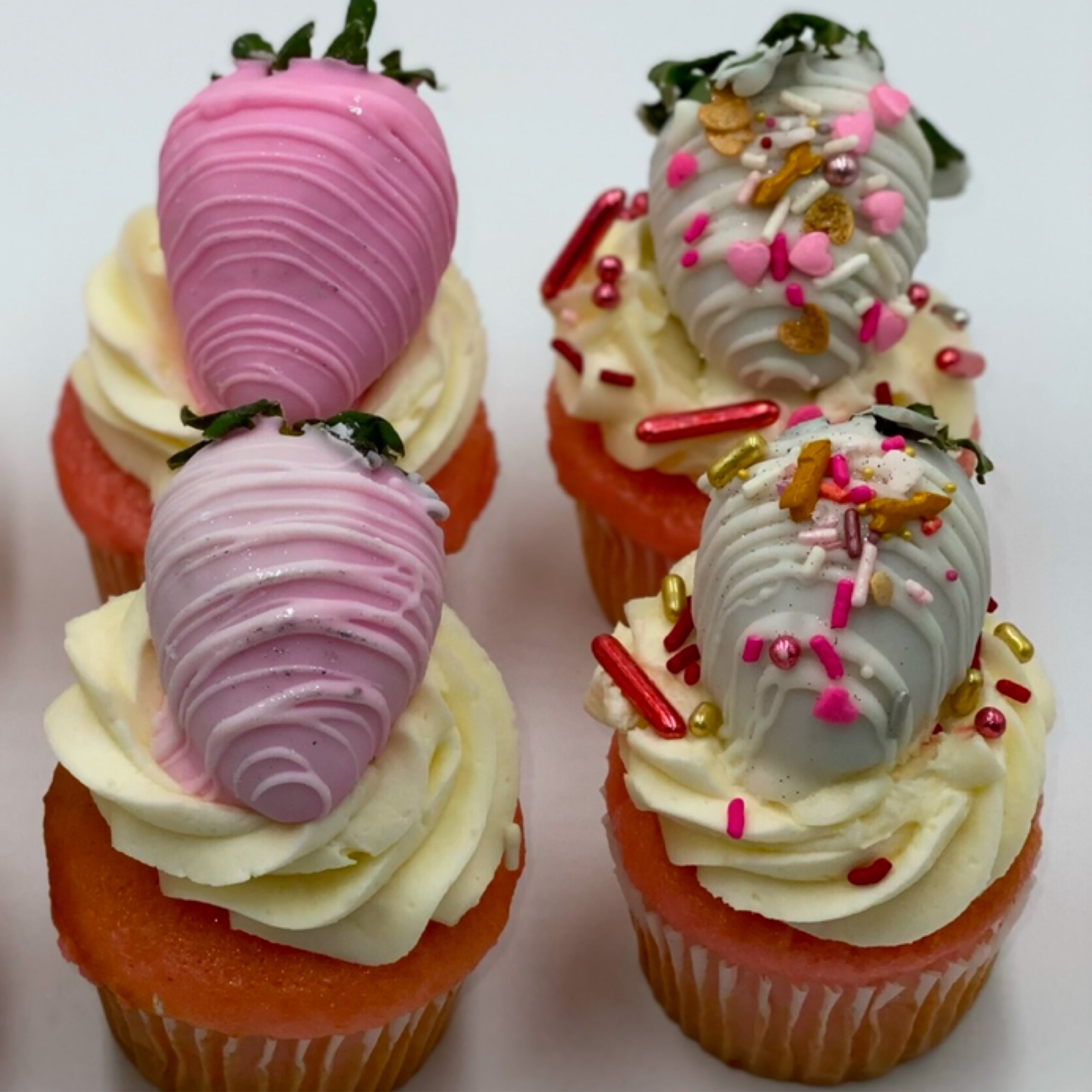 Double Strawberry Cupcakes | My Fair Sweets Bakery